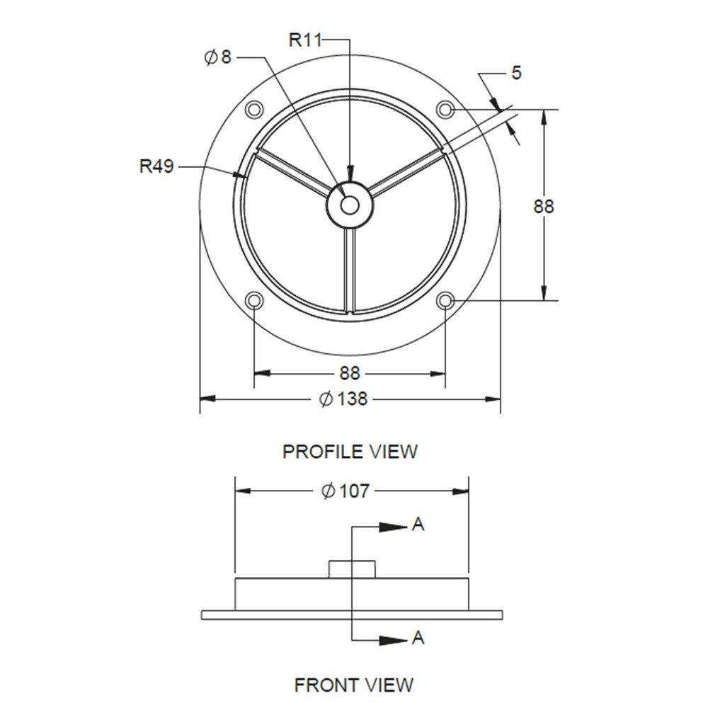 Best Rotary Vent - White | UES Hardware - UES Hardware