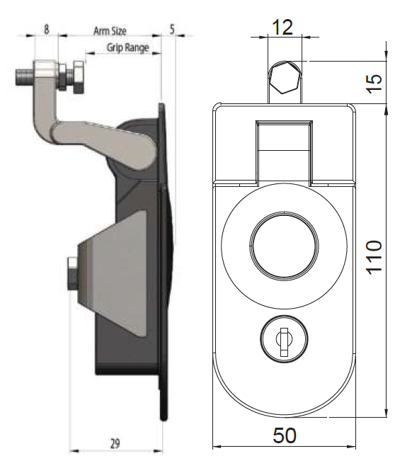 Best Compression Lock - Chrome Plat ed -Grip Range 29 To 45mm - Ch 751 ...