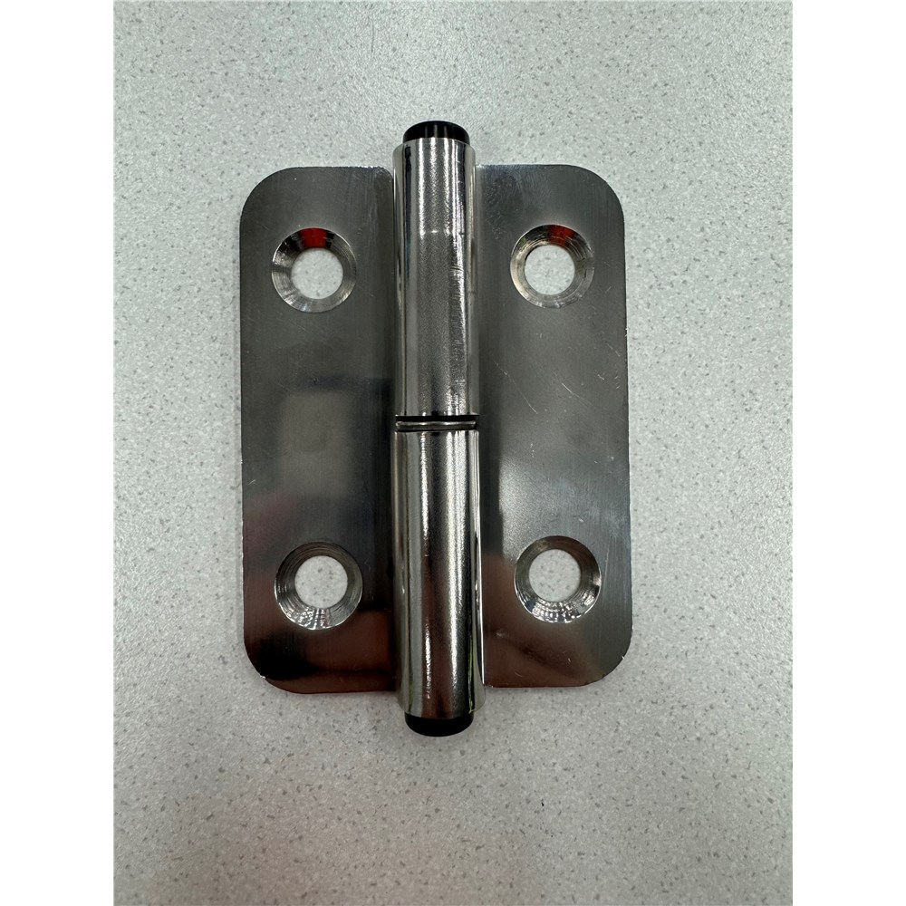 LIFT OFF BUTT HINGE 100 X 75 STAINLESS STEEL LH W/ 10MM SS PIN & STUD ...