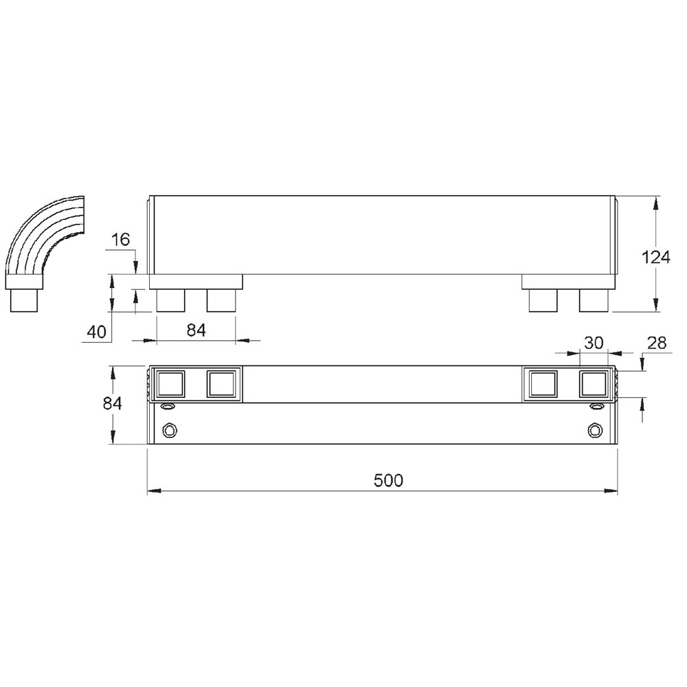 Best Side Protection Bars - Header - Grey - 500mm | UES Hardware - UES ...